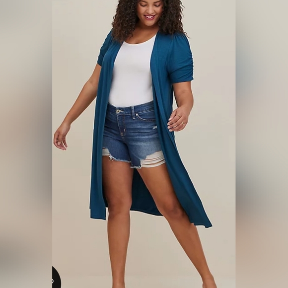torrid | Tops | Teal Duster | Poshmark
